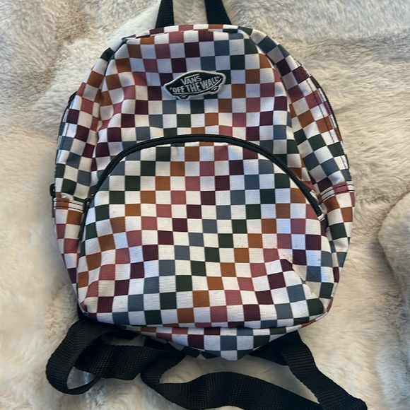 Vans | Bags | Vans Mini Nylon Checkered Backpack | Poshmark
